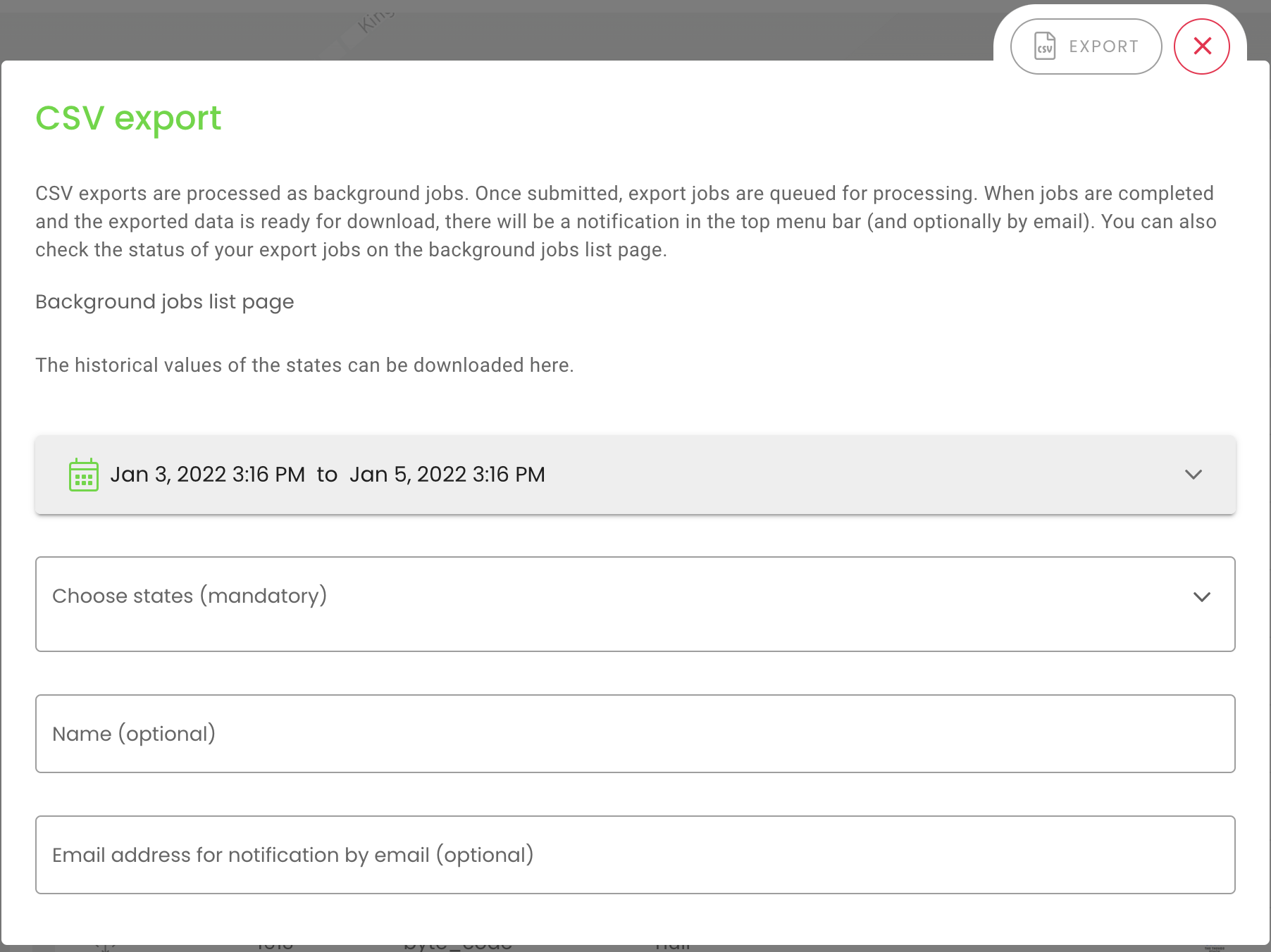CSV-Export CSV-Export